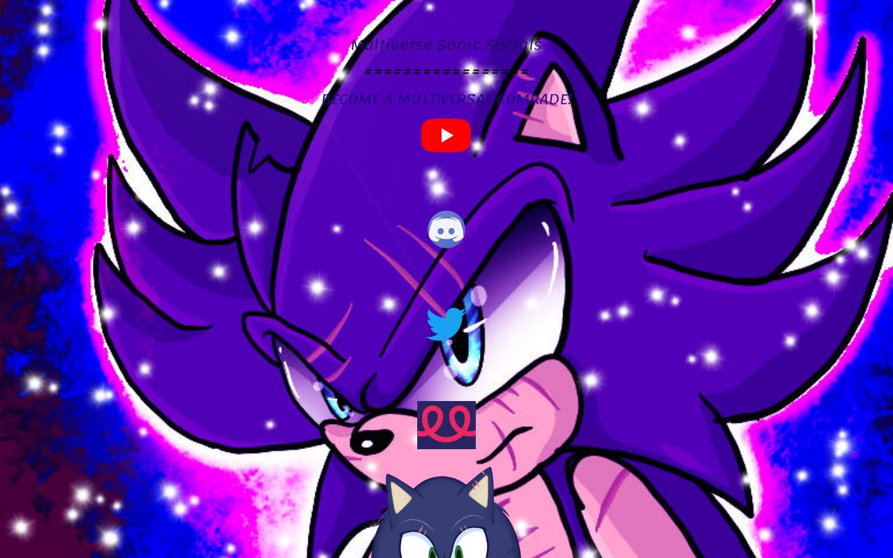Multiverse Sonic Social Medias!!
